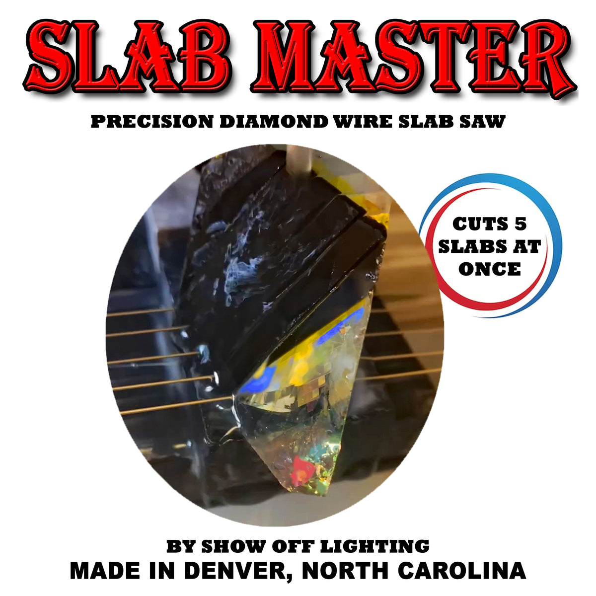 Slab Master Precision Diamond Wire Saw for cutting gems & mineral slabs ...