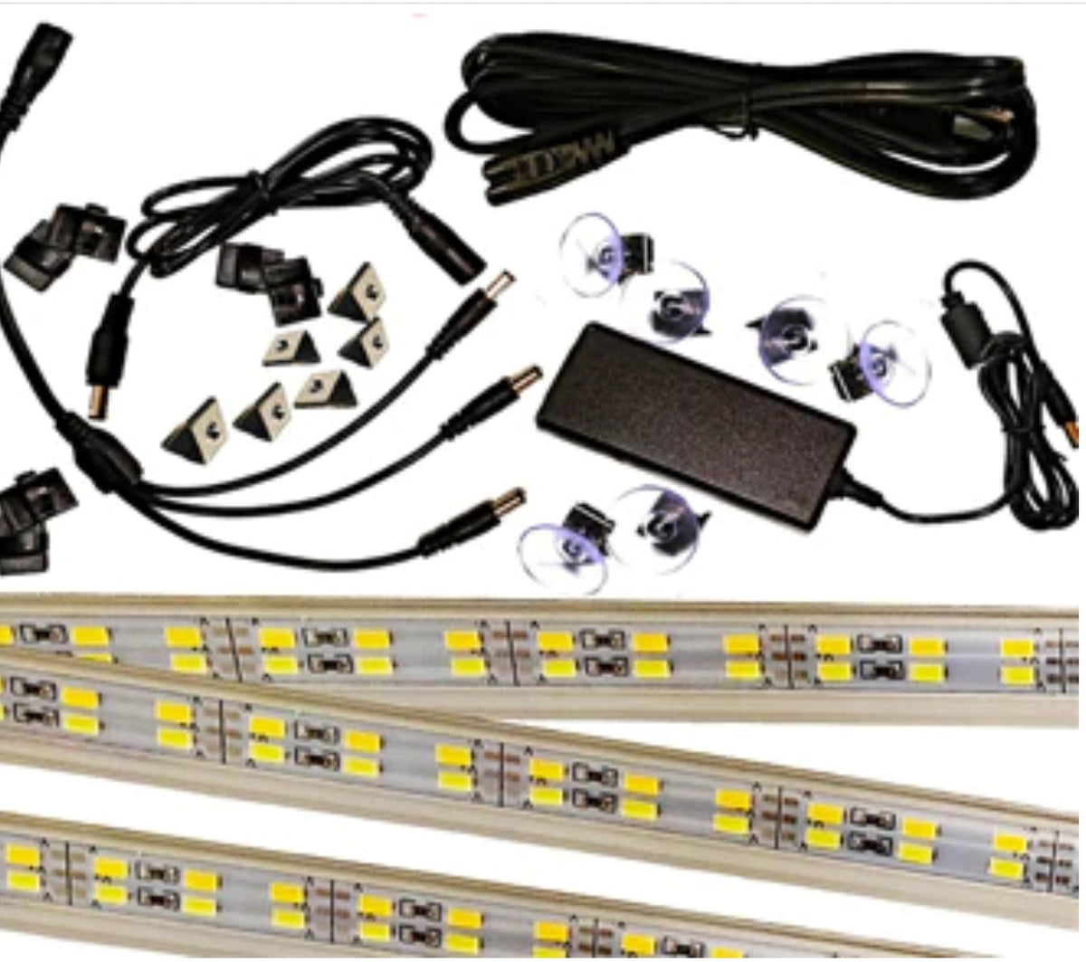 Best LED Display Case Lights Triple 11" kit for tall Jewelry display c ...